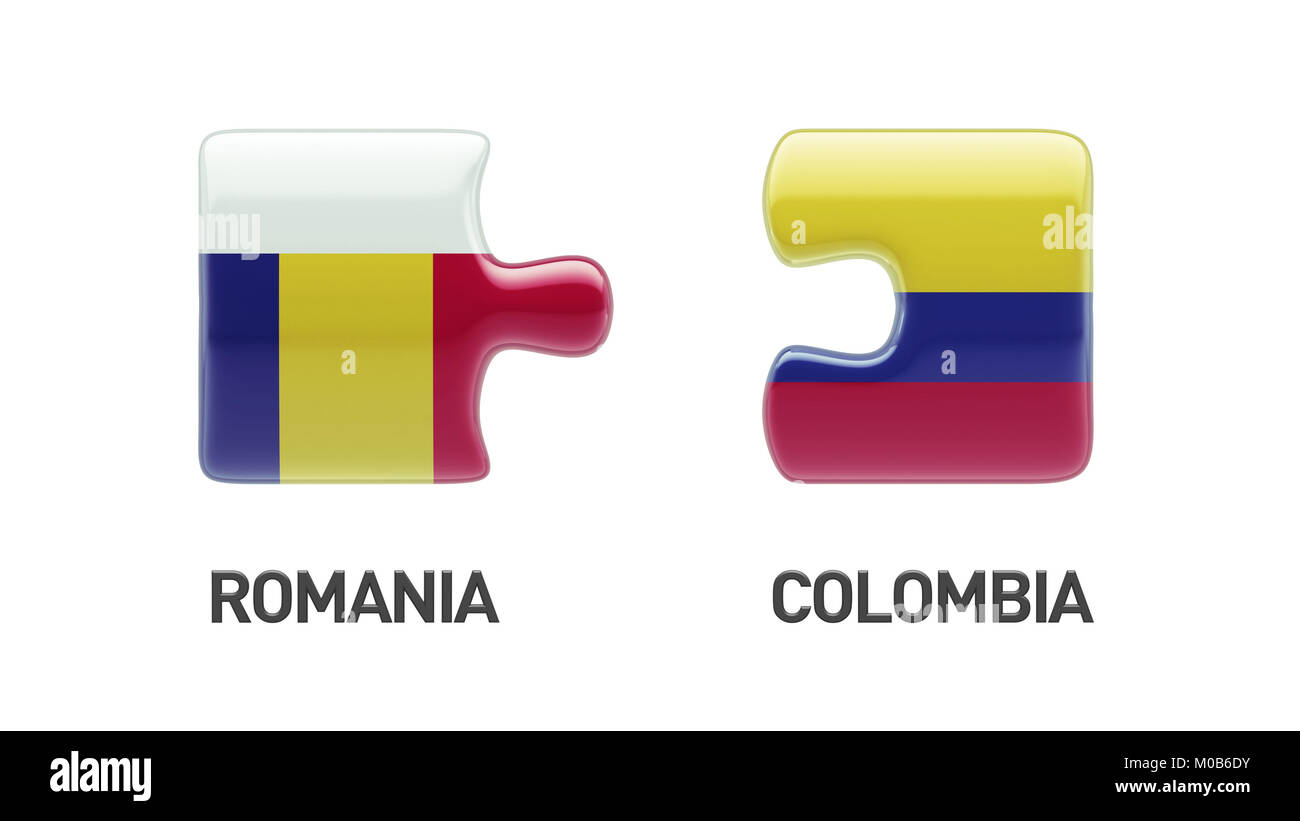 Colombia romania flag hi-res stock photography and images - Alamy