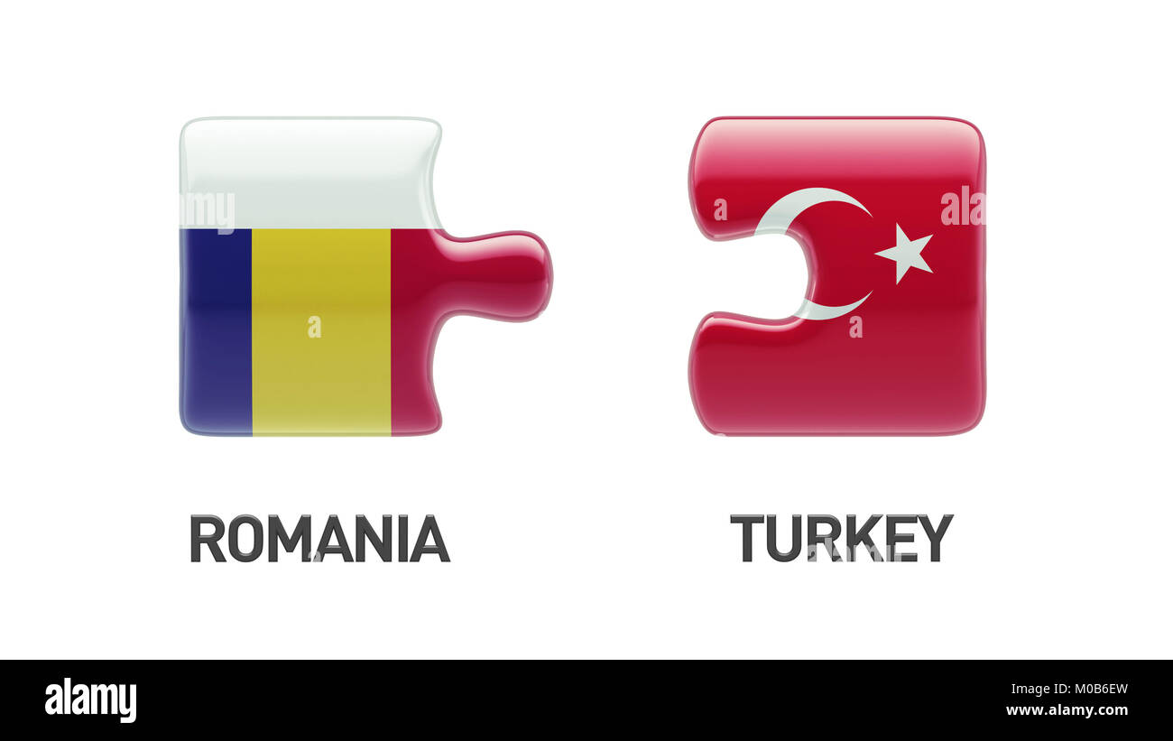 Romania Turkey High Resolution Puzzle Concept Stock Photo - Alamy