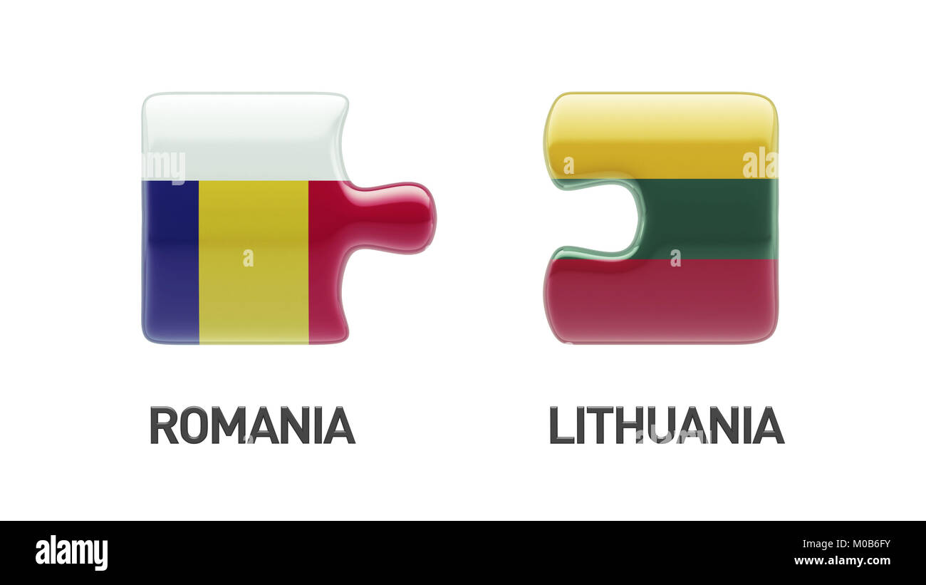 Lithuania Romania High Resolution Puzzle Concept Stock Photo - Alamy