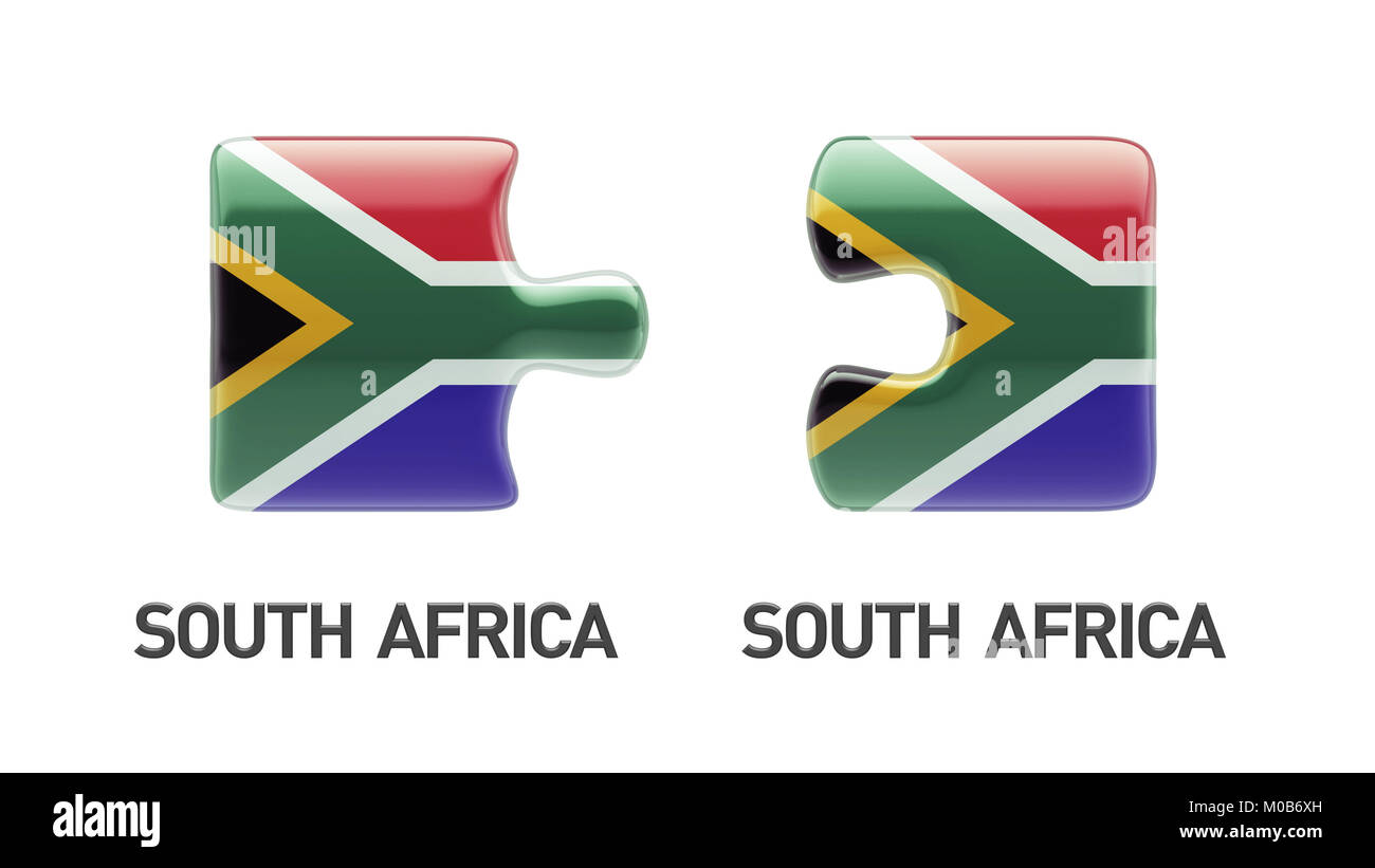 South african flag puzzle hi-res stock photography and images - Alamy