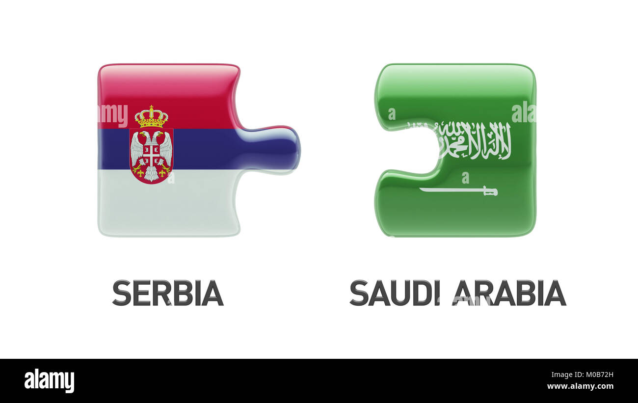 Serbia saudi arabia flag hi-res stock photography and images - Alamy