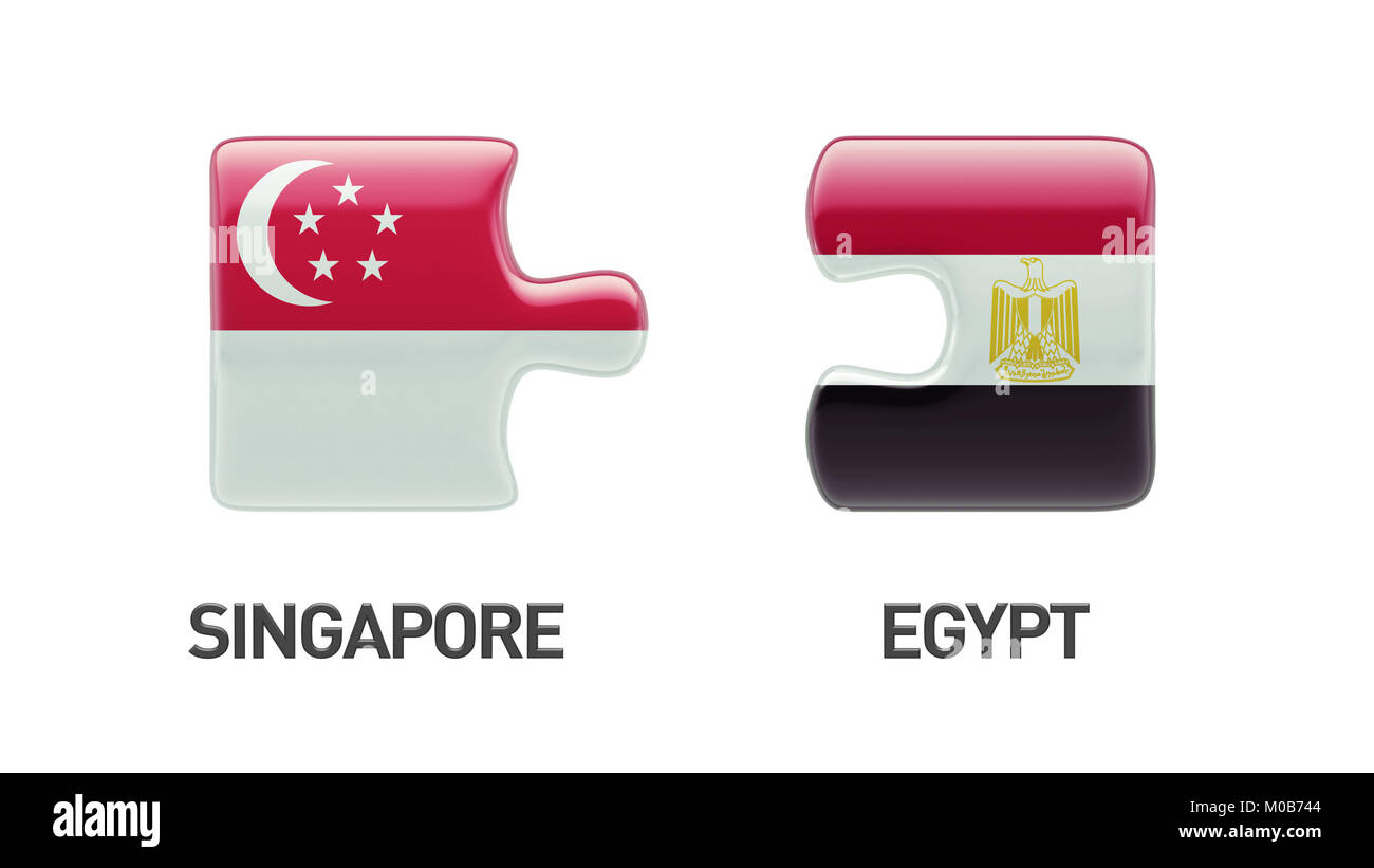 Singapore egypt flag hi-res stock photography and images - Alamy