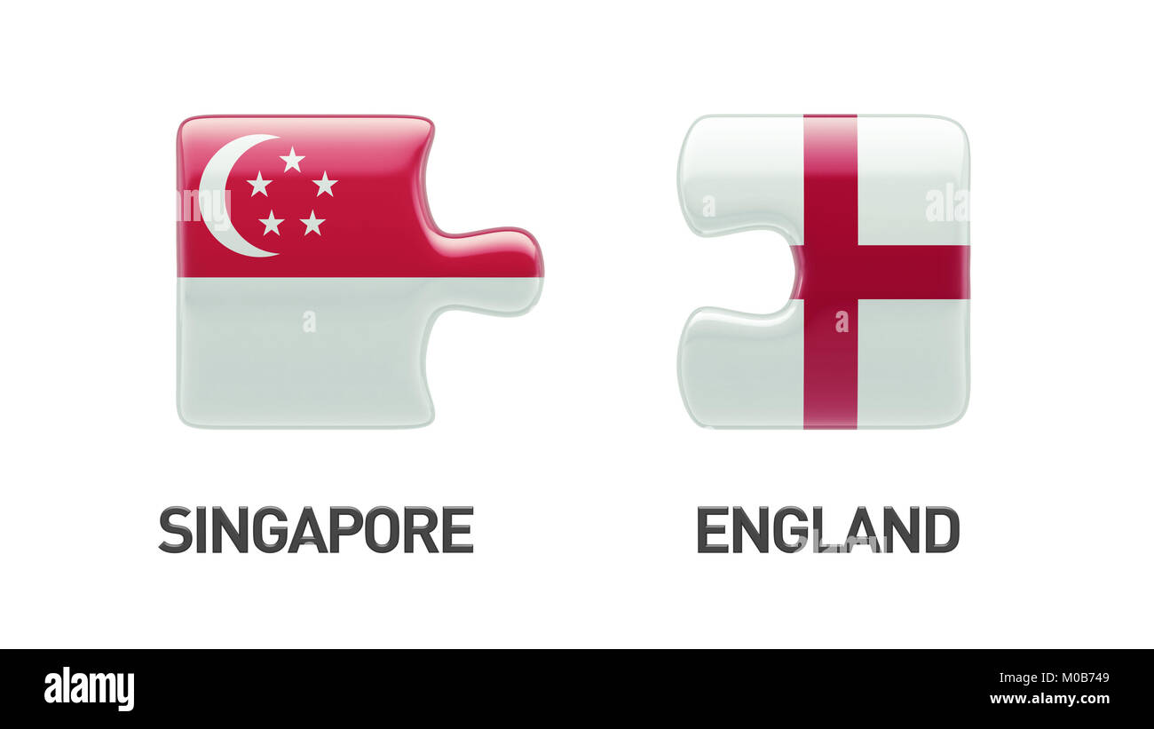 England singapore flag hi-res stock photography and images - Alamy