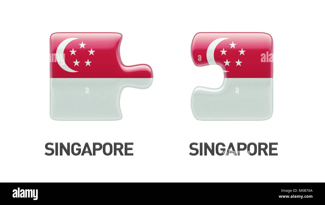 Singapore High Resolution Puzzle Concept Stock Photo - Alamy