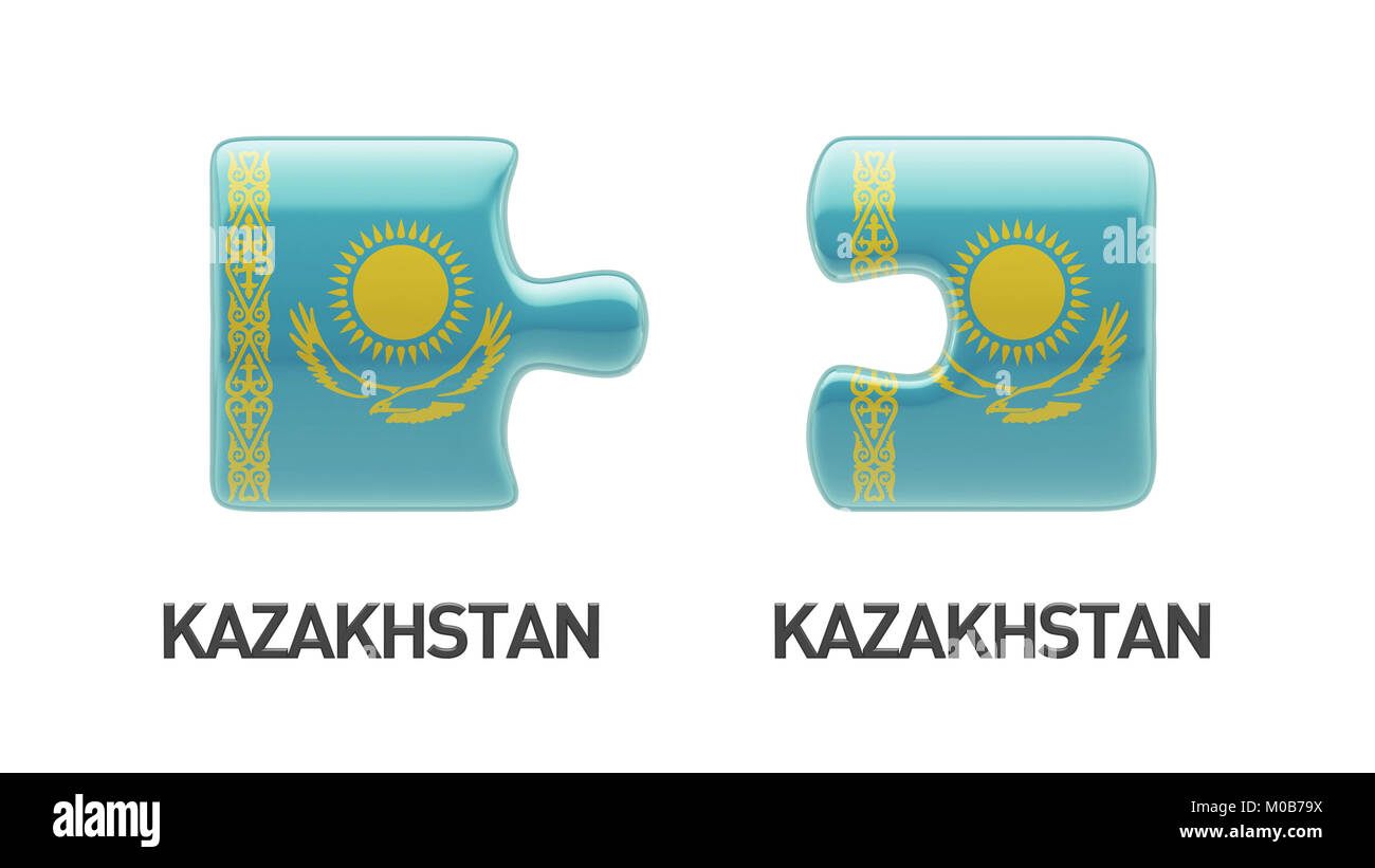 Kazakhstan High Resolution Puzzle Concept Stock Photo - Alamy