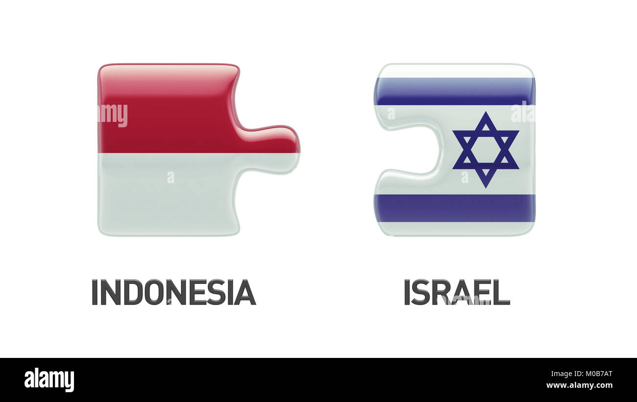 Indonesia Israel High Resolution Puzzle Concept Stock Photo - Alamy