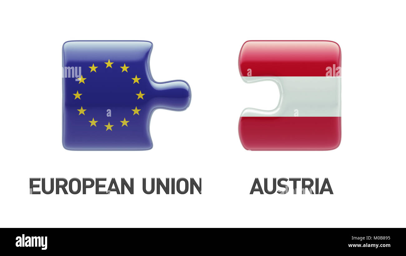 European Union Austria High Resolution Puzzle Concept Stock Photo - Alamy