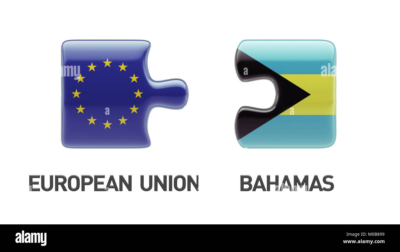 European Union Bahamas High Resolution Puzzle Concept Stock Photo - Alamy