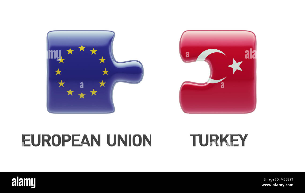 European Union Turkey High Resolution Puzzle Concept Stock Photo - Alamy
