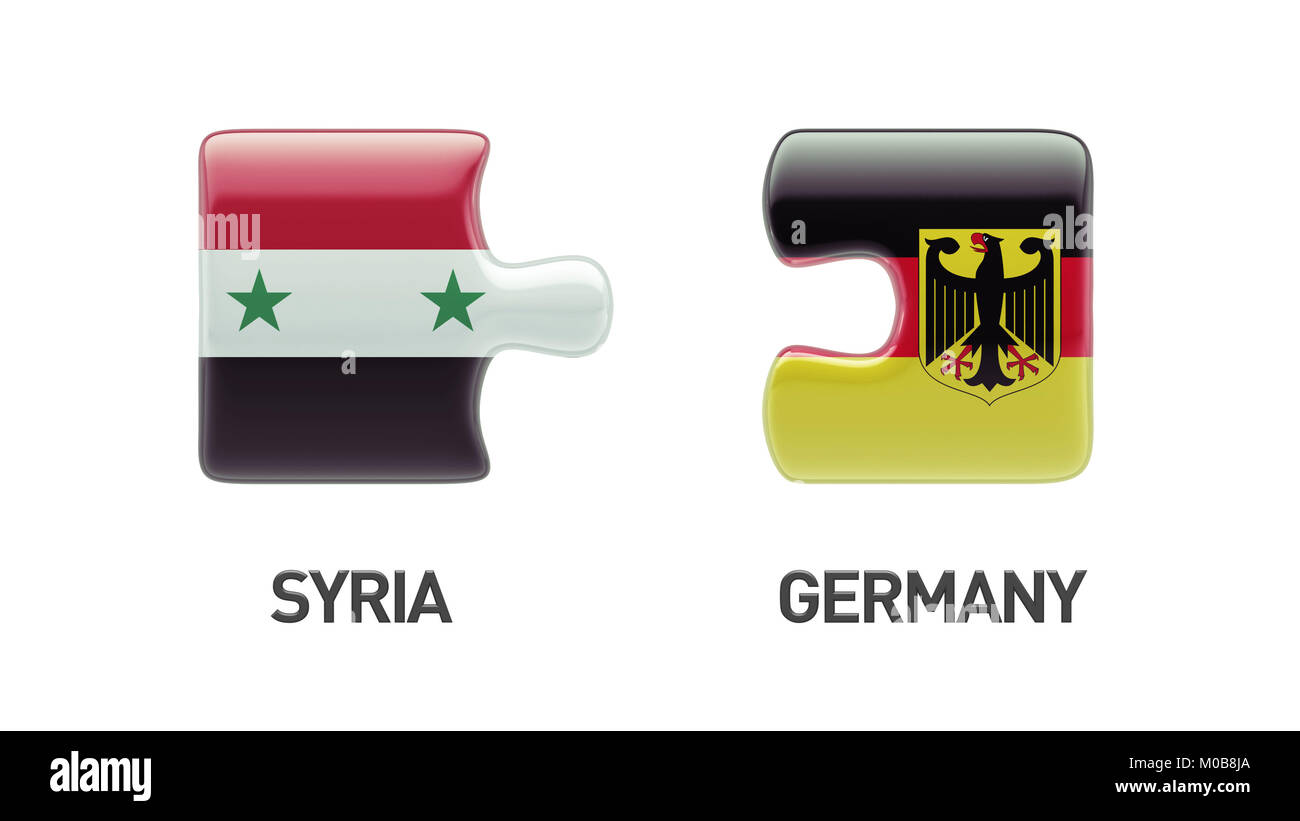 Syria Germany High Resolution Puzzle Concept Stock Photo - Alamy