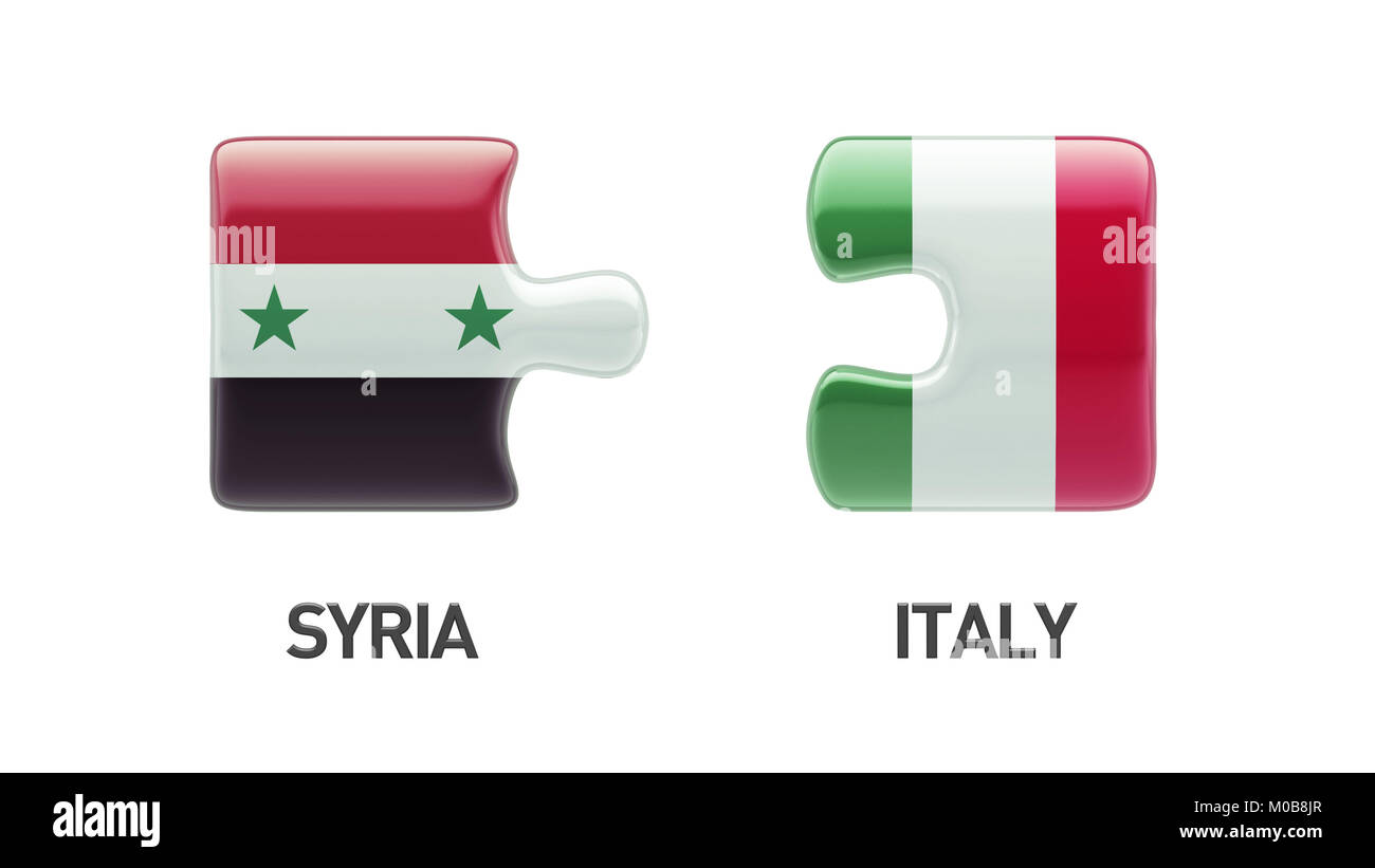 Syria Italy High Resolution Puzzle Concept Stock Photo - Alamy