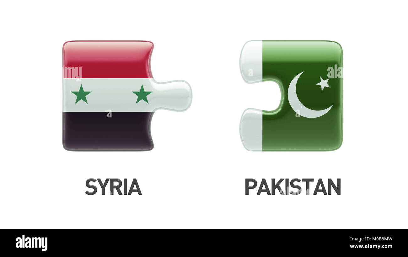 Syria Pakistan High Resolution Puzzle Concept Stock Photo - Alamy