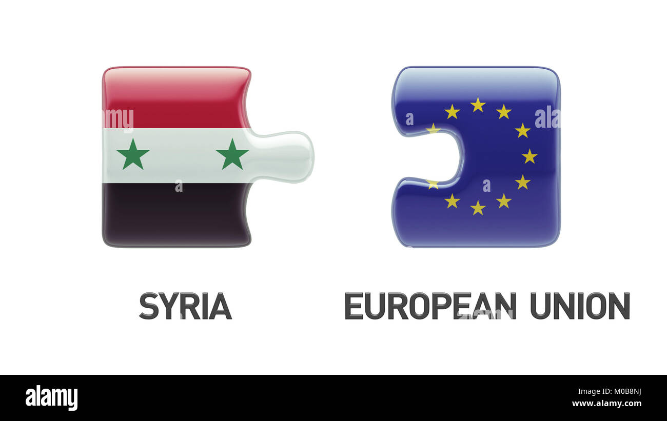 Syria European Union High Resolution Puzzle Concept Stock Photo - Alamy