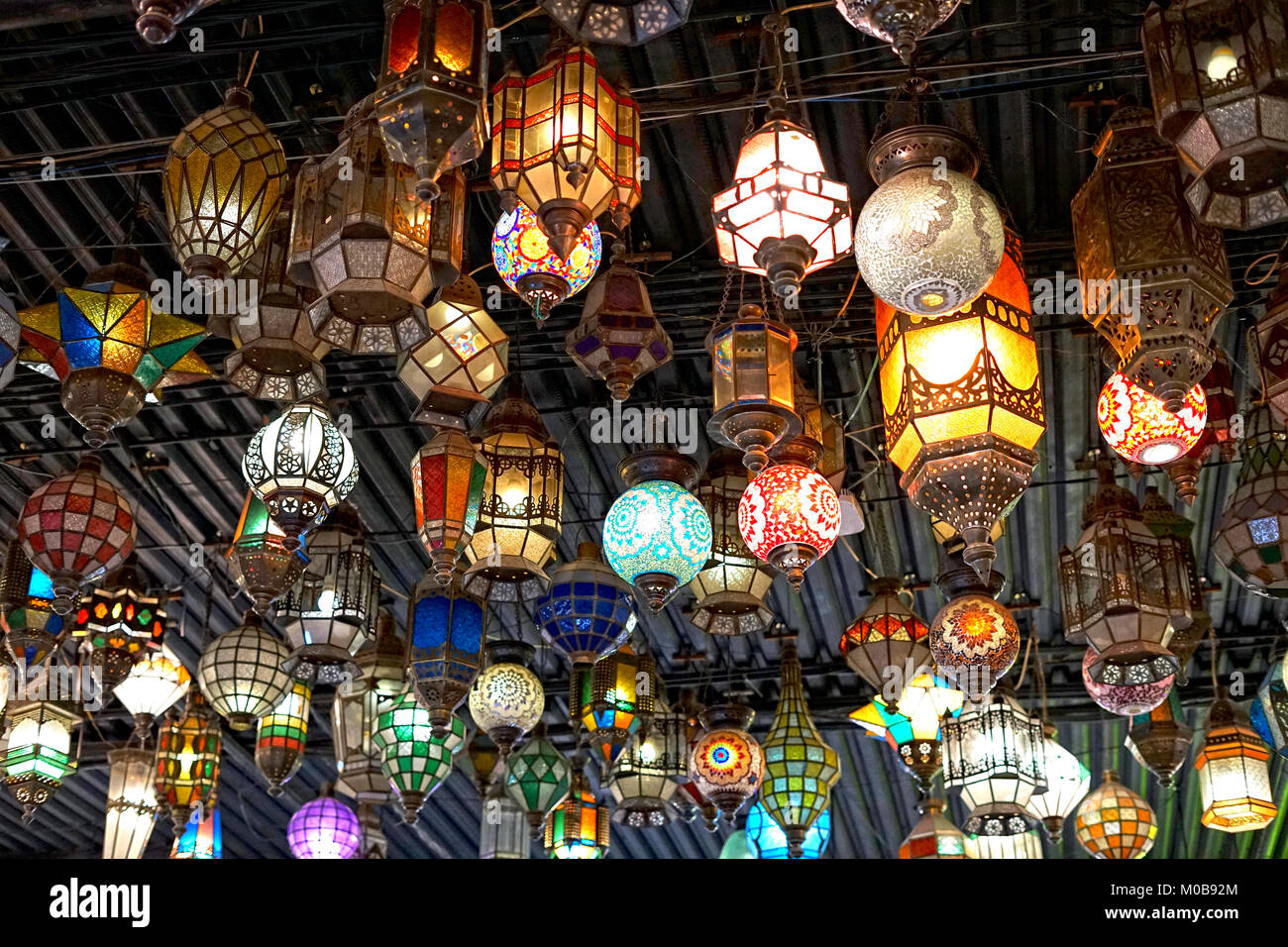 Lamp Interior Mall, Paris Pan Java, Bandung, West Java, Indonesia Stock ...