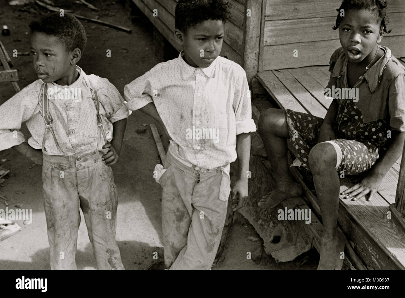 Three Negro children, Natchez, Mississippi Stock Photo - Alamy