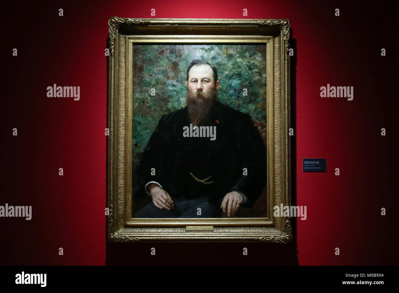 ZAGREB, CROATIA - 18th January, 2018 : Painting Portrait of Samson Fox ...