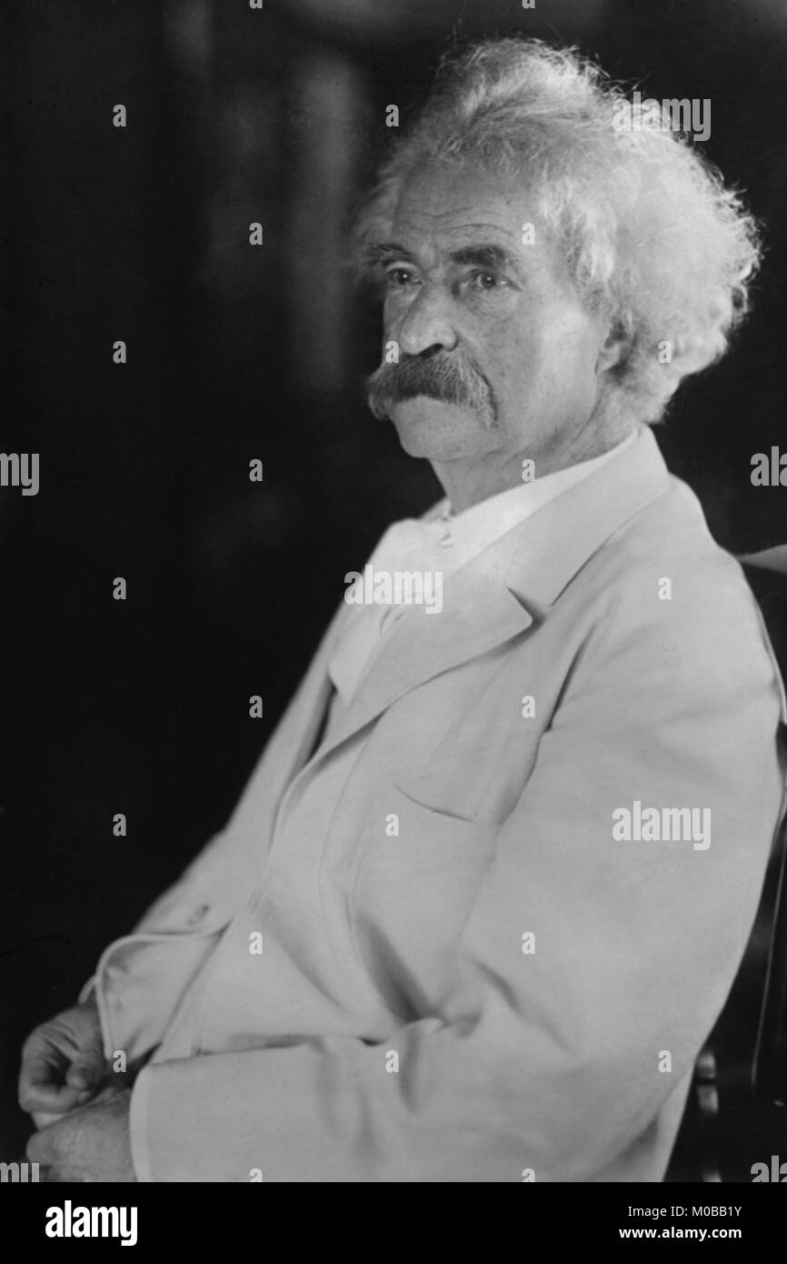 Mark twain samuel clemens Black and White Stock Photos & Images - Alamy