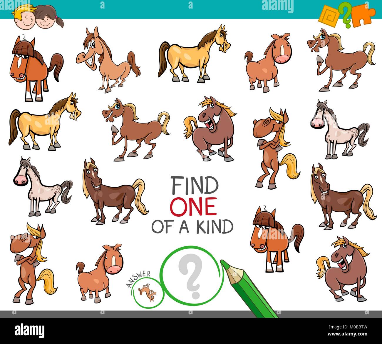 Multiple horse Stock Vector Images - Alamy