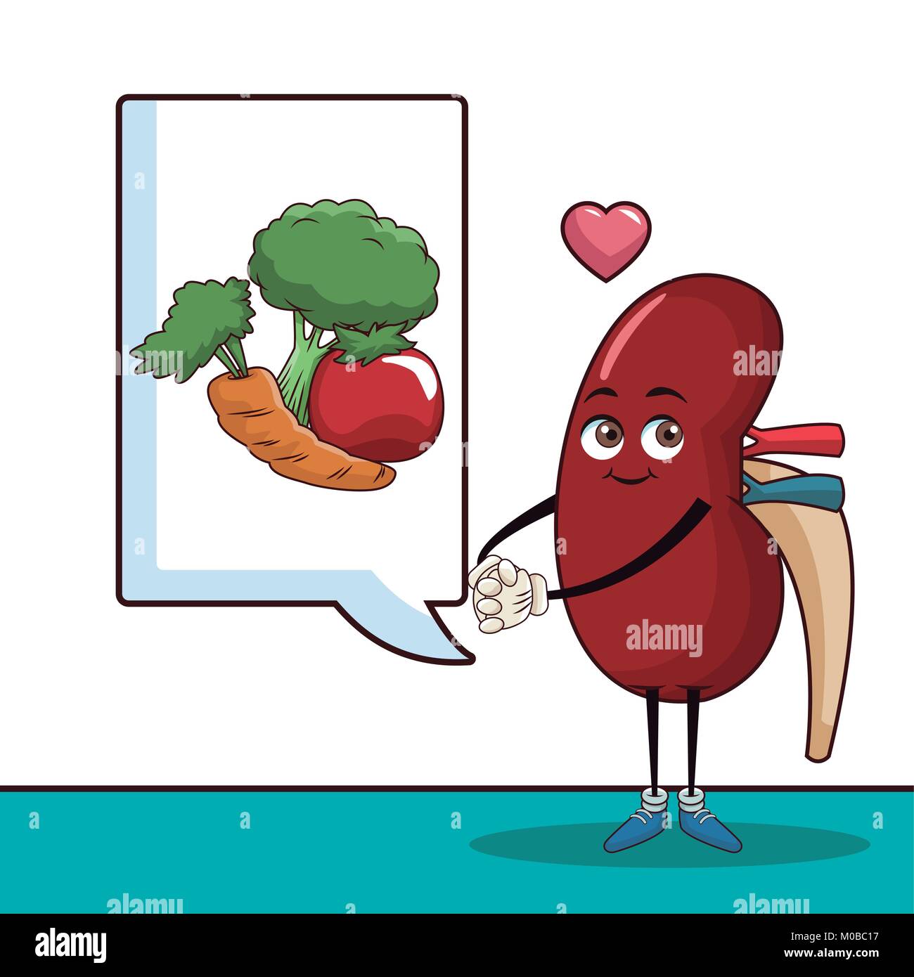 Kidney smile Stock Vector Images - Alamy