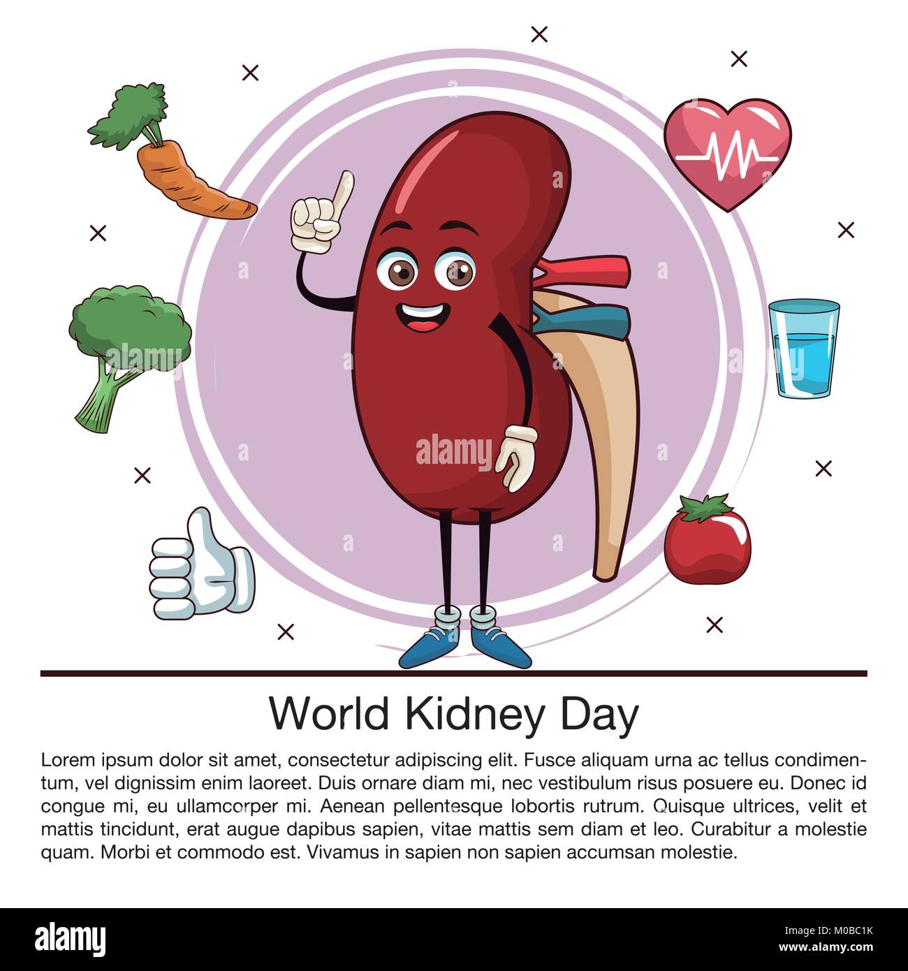 World kidney day healthy Cut Out Stock Images & Pictures - Alamy