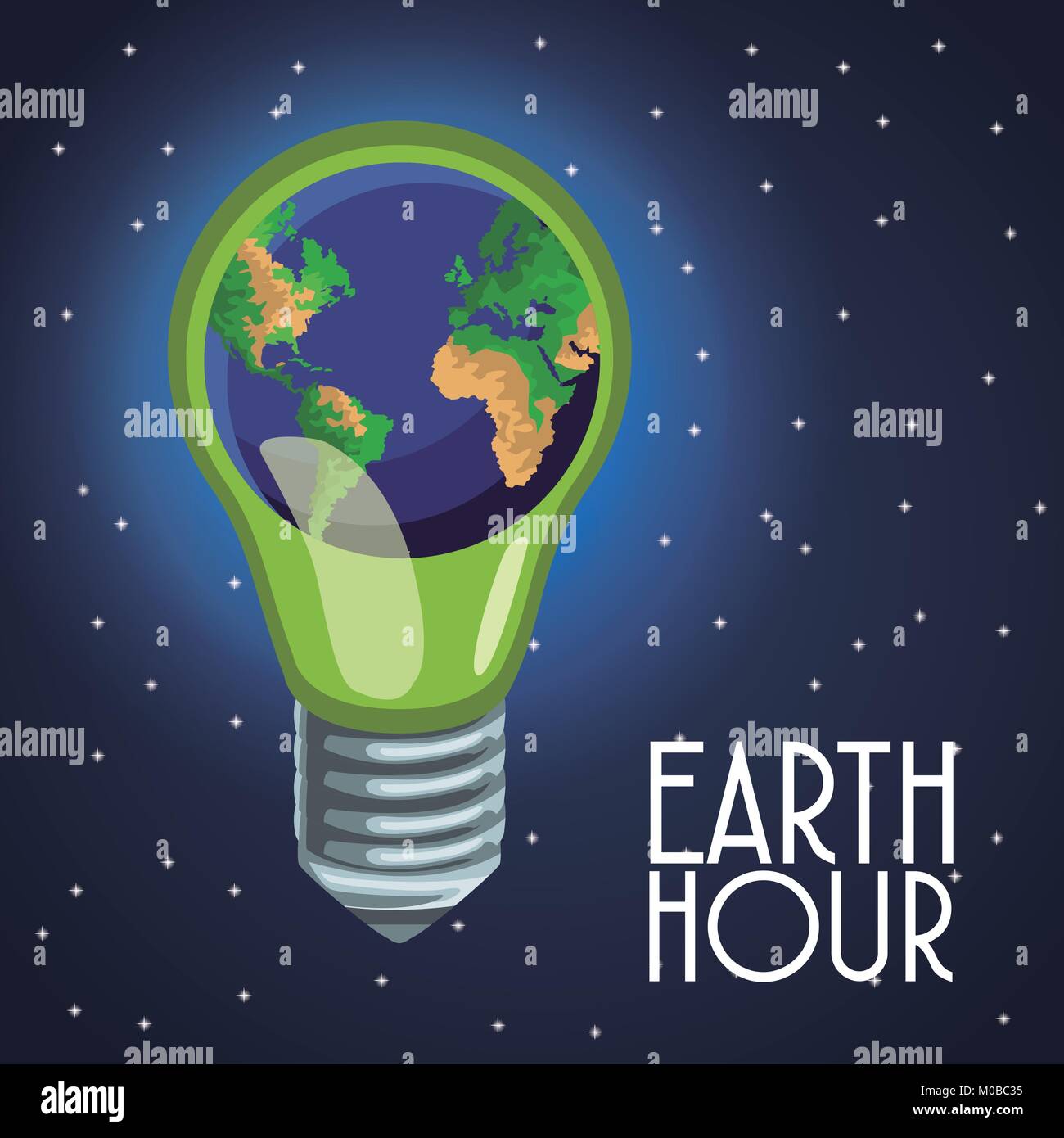 Earth hour design Stock Vector Image & Art - Alamy