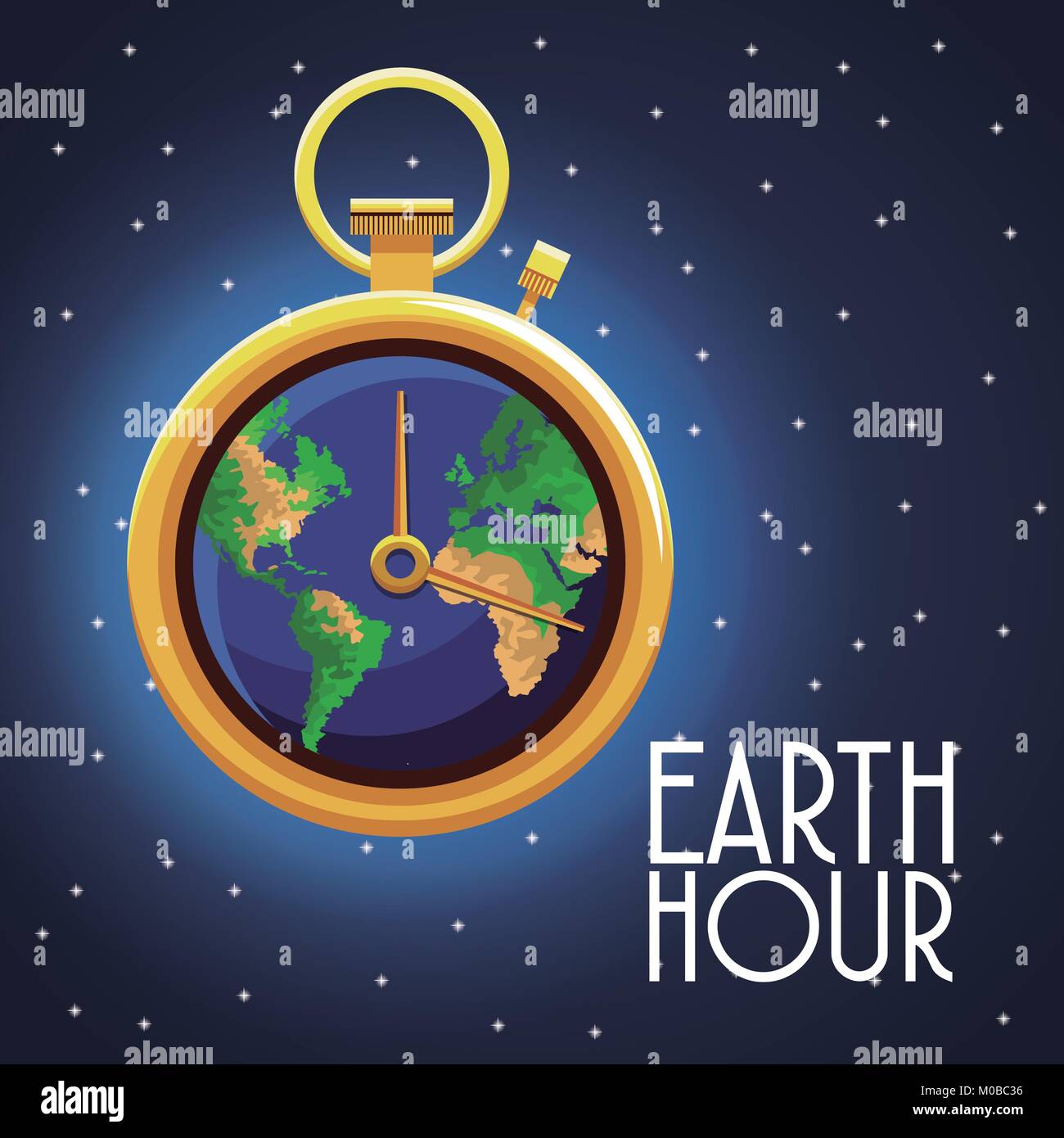 Earth hour design Stock Vector Image & Art - Alamy