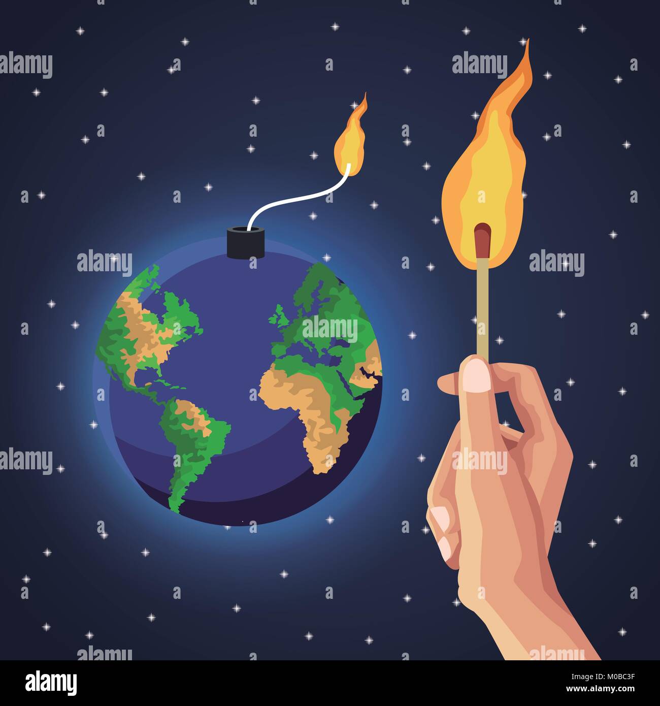 Earth hour design Stock Vector Image & Art - Alamy