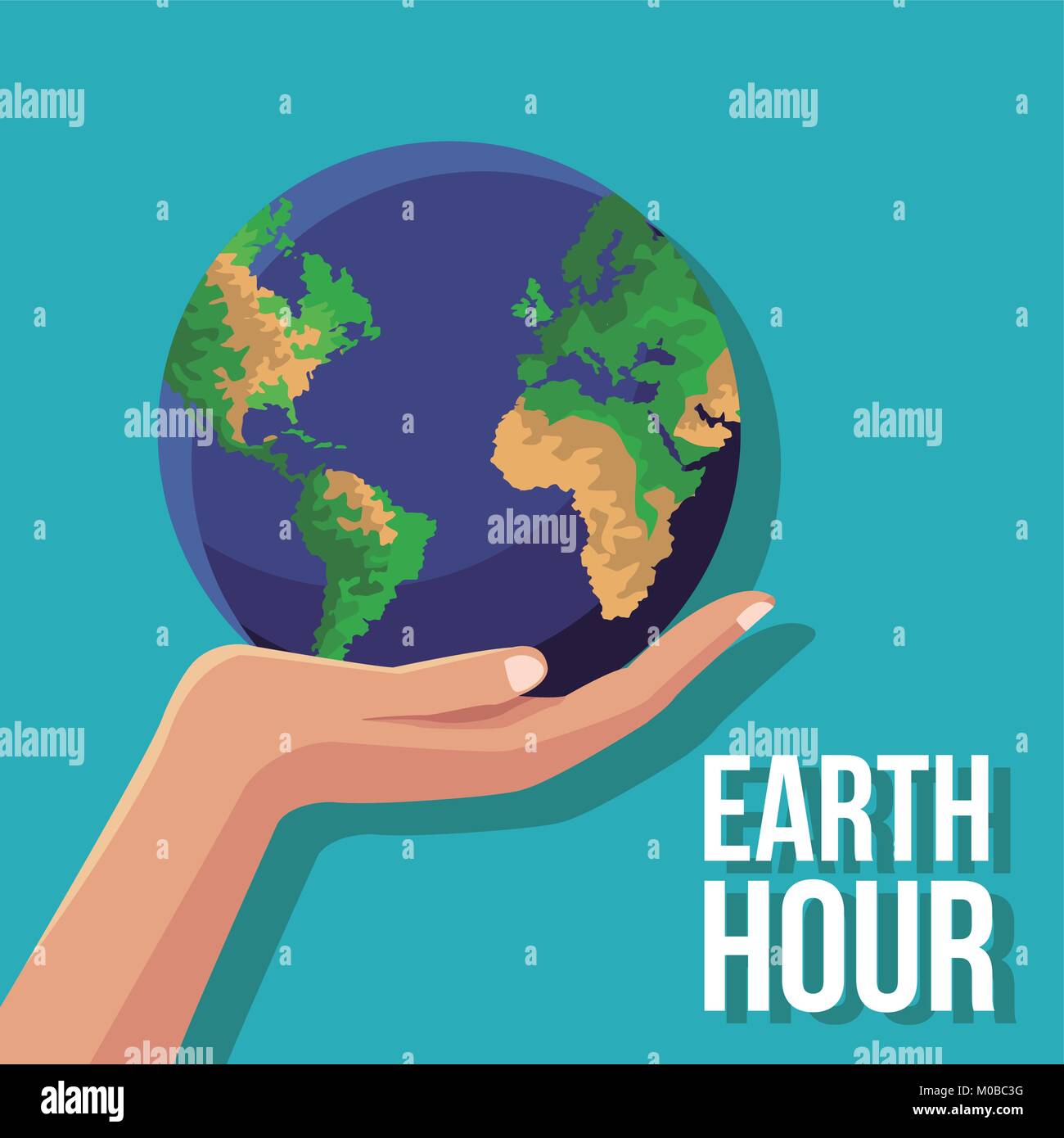 Earth hour design Stock Vector Image & Art - Alamy