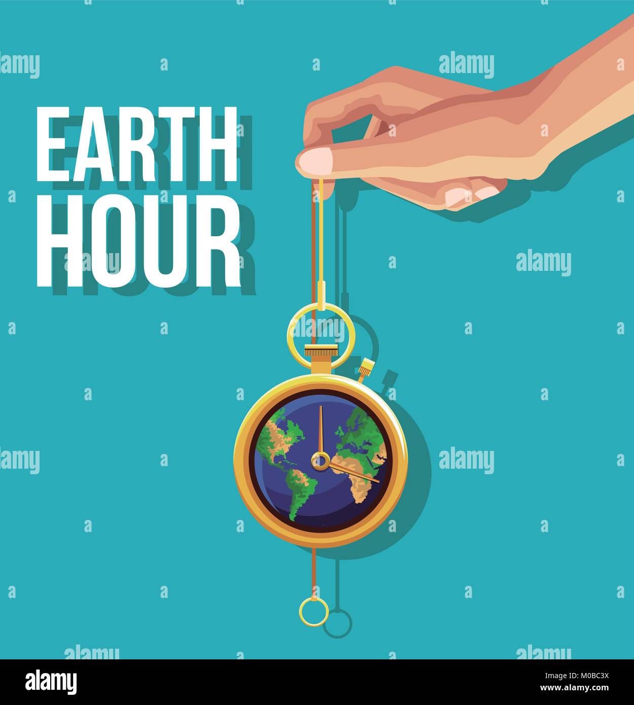 Earth hour design Stock Vector Image & Art - Alamy