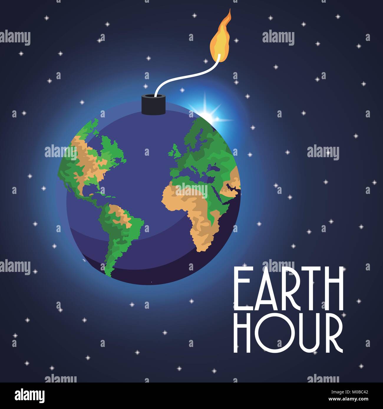 Earth bomb Stock Vector Images - Alamy