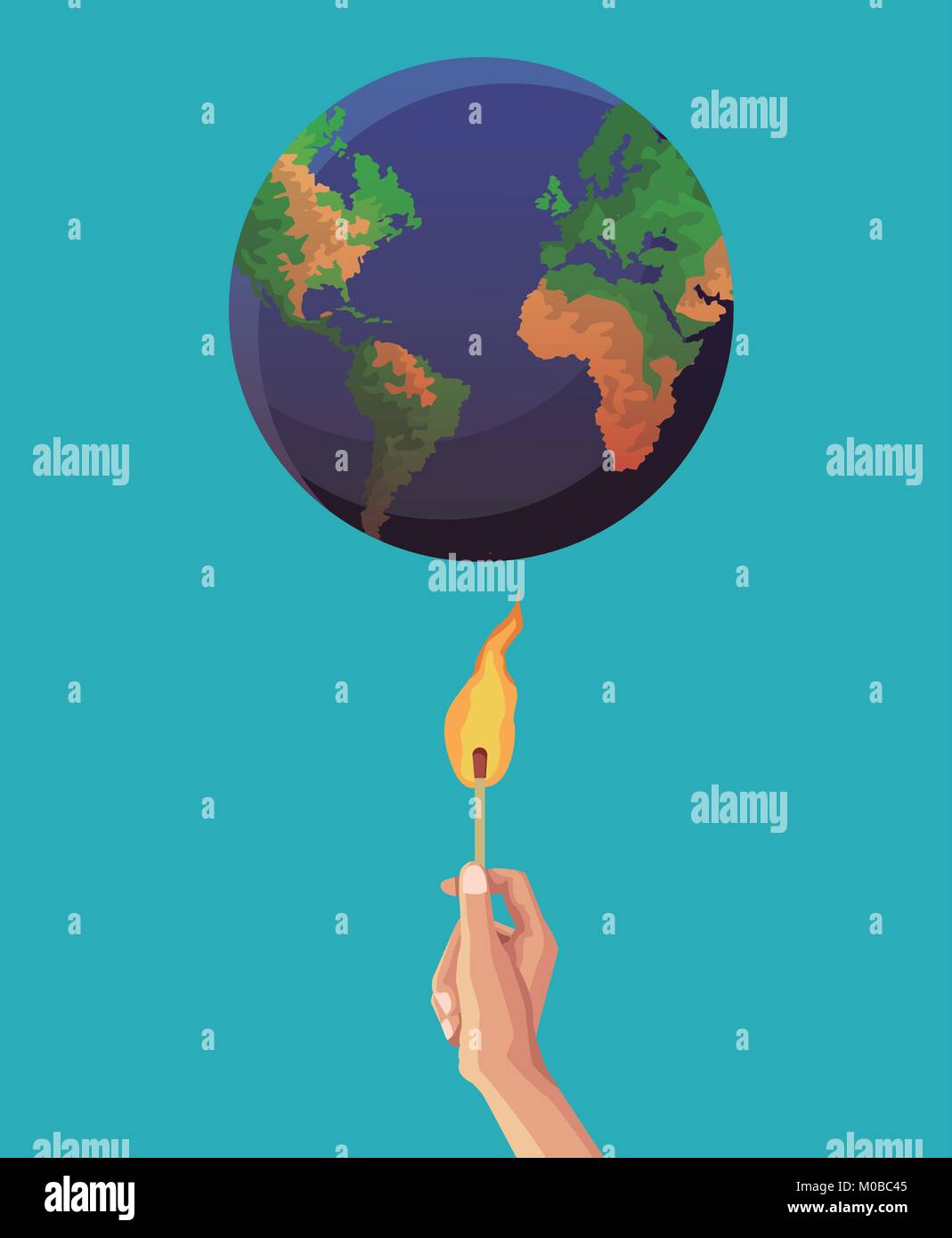 Earth hour save energy Stock Vector Images - Alamy