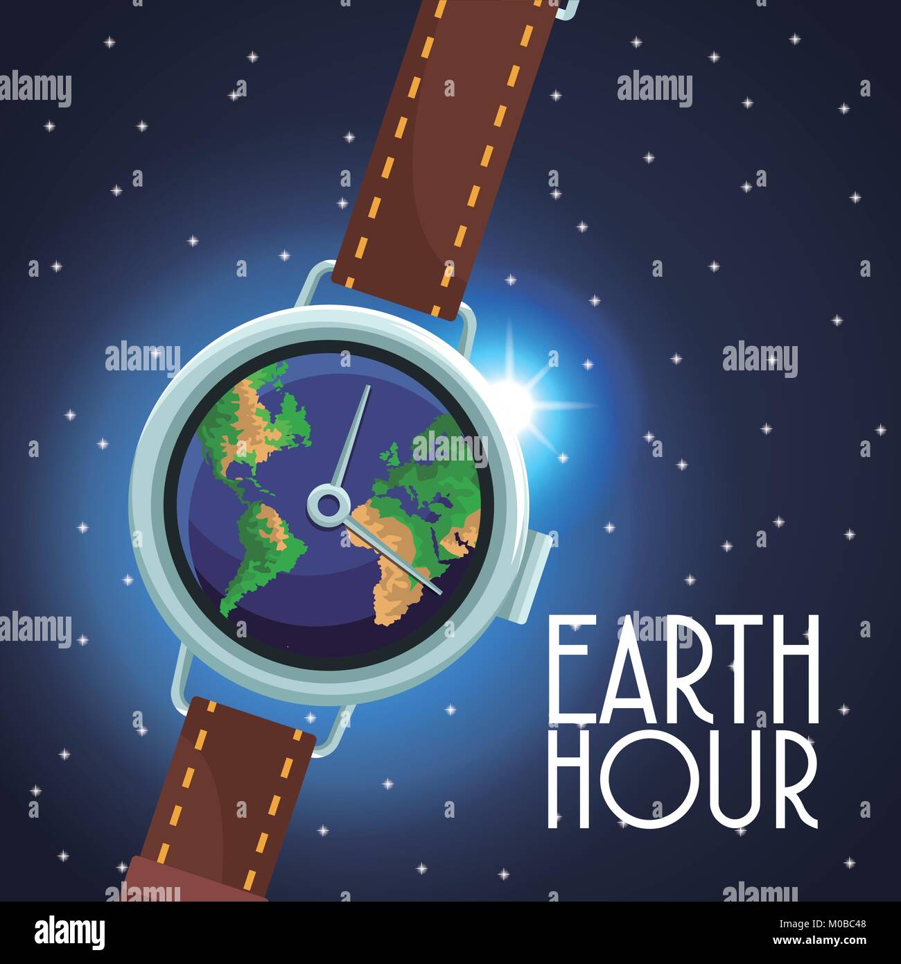 Earth hour design Stock Vector Image & Art - Alamy