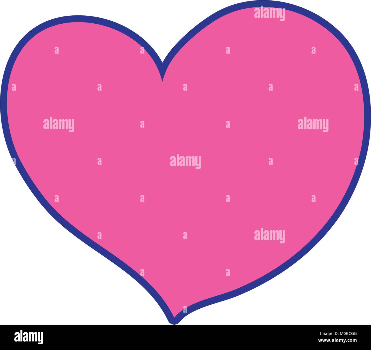 full color beauty love heart to romance design Stock Vector Image & Art ...