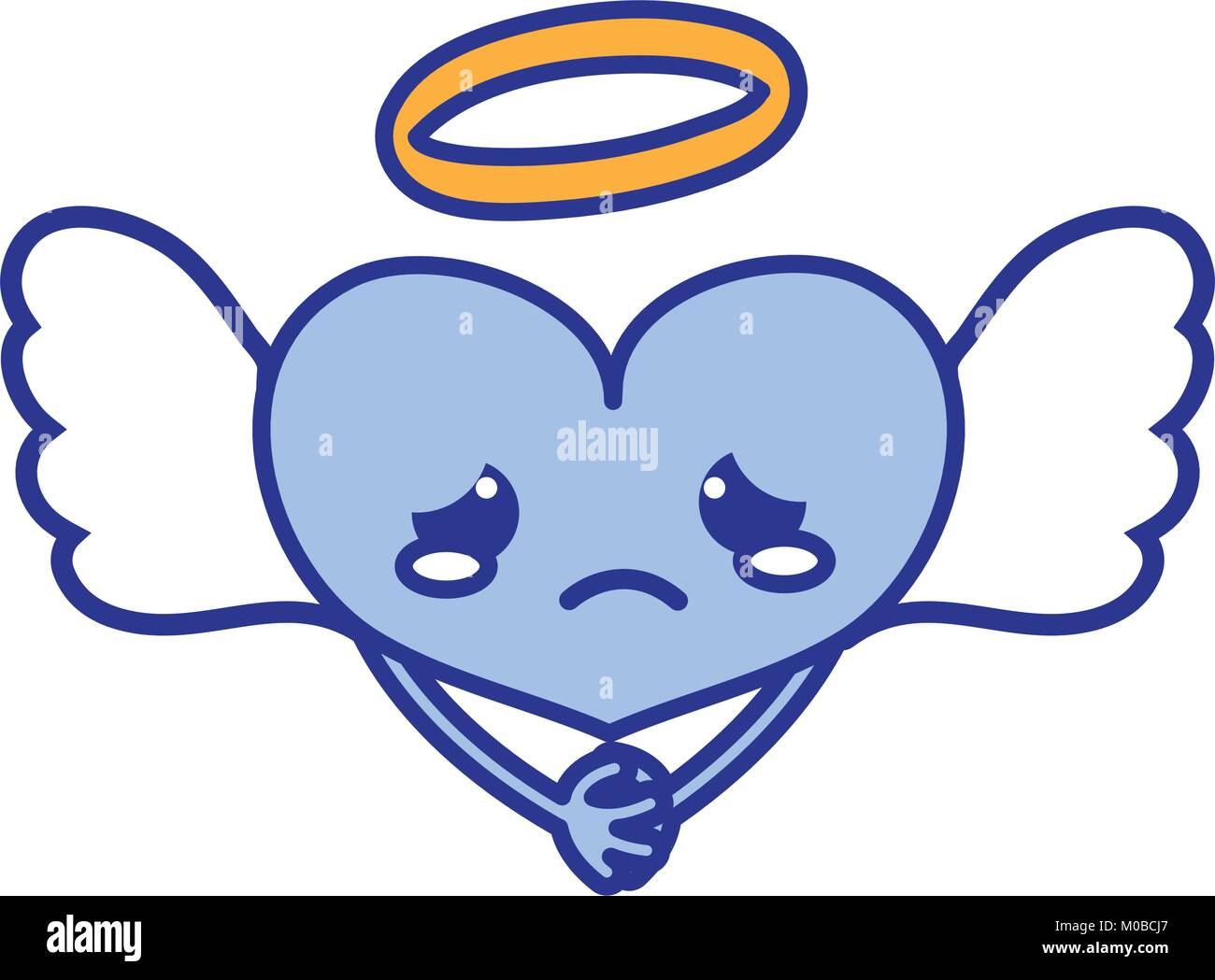 Crying angel Stock Vector Images - Alamy