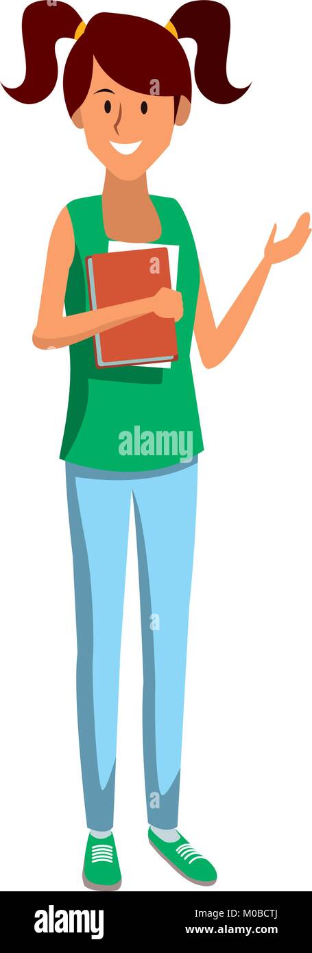 Young woman student cartoon Stock Vector Image & Art - Alamy