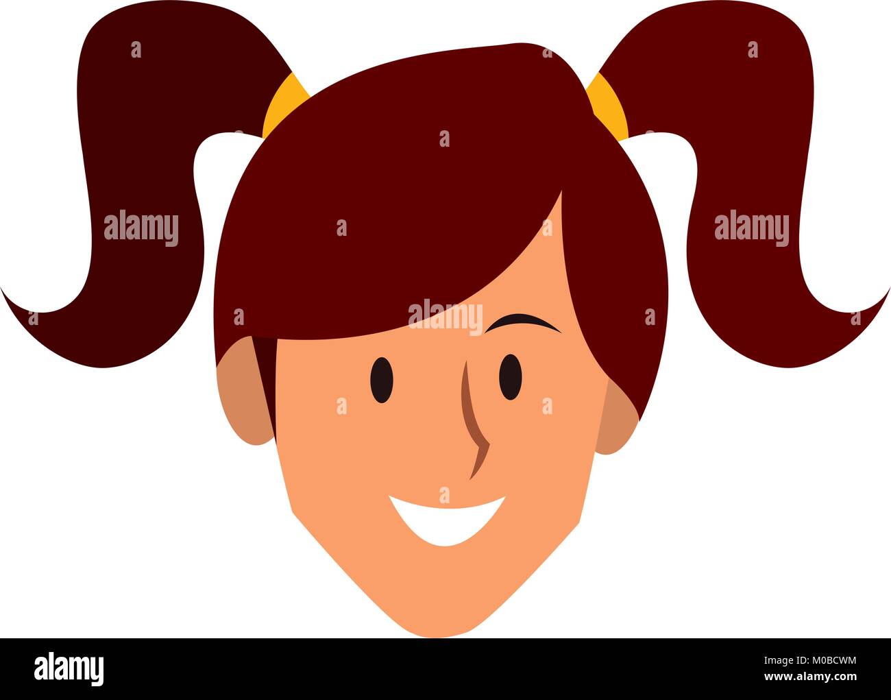 Woman face smiling cartoon Stock Vector Image & Art - Alamy