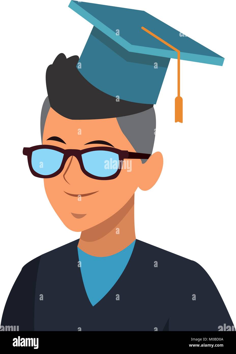 Student man with graduation hat Stock Vector Image & Art - Alamy