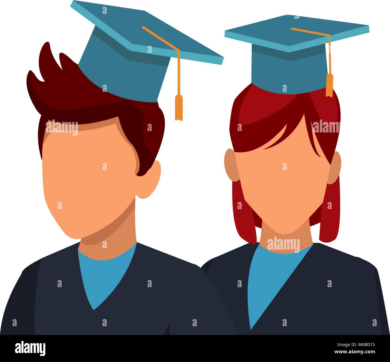 Students in graduation avatar Stock Vector Image & Art - Alamy