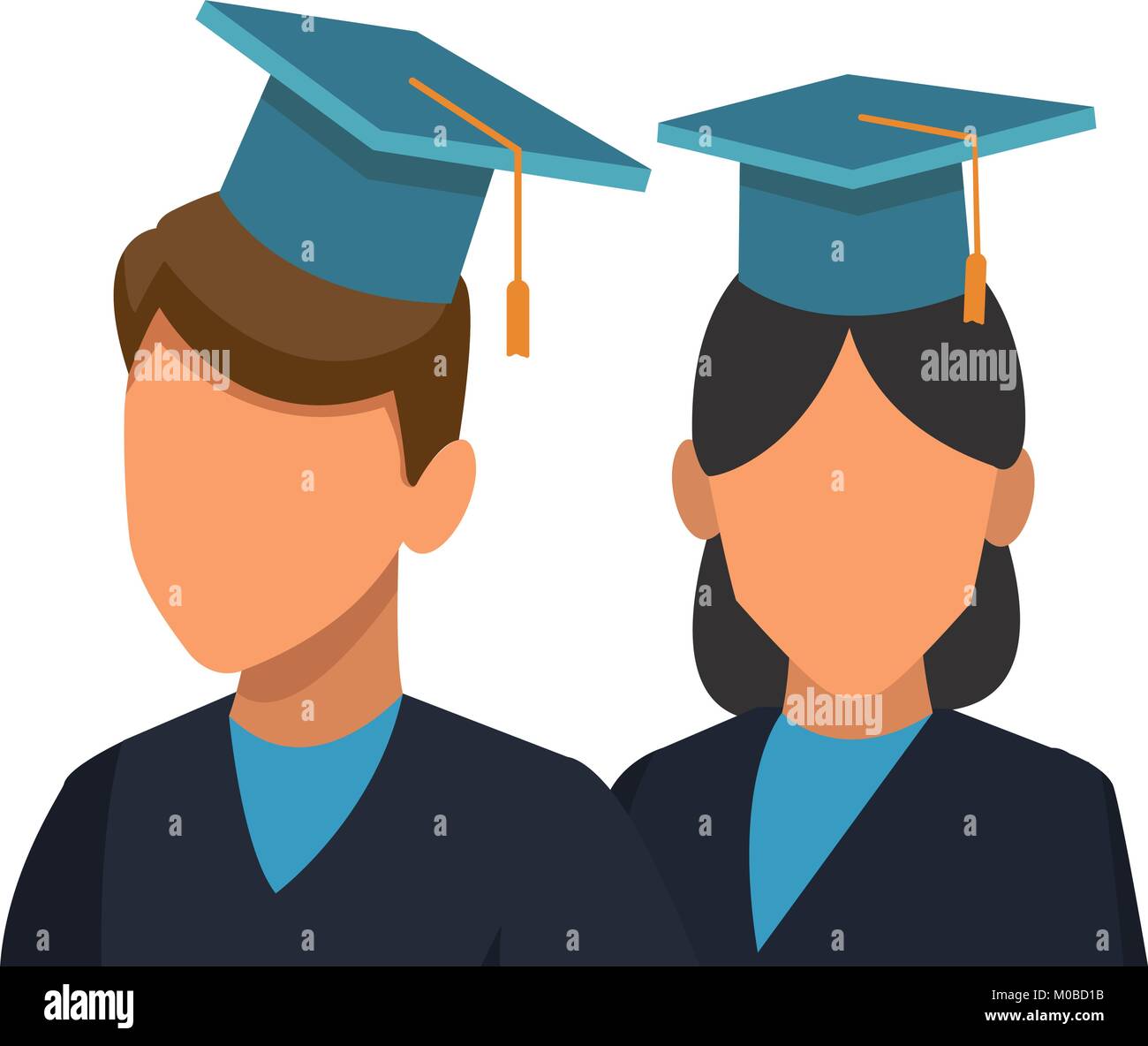 Students in graduation avatar Stock Vector Image & Art - Alamy