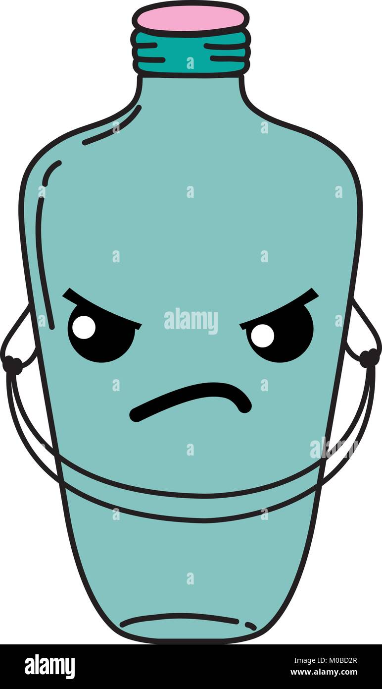 angry mason jar kawaii with wire handle Stock Vector Image & Art - Alamy