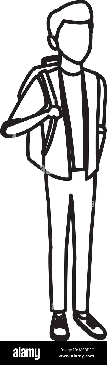 Young man student cartoon Stock Vector Image & Art - Alamy