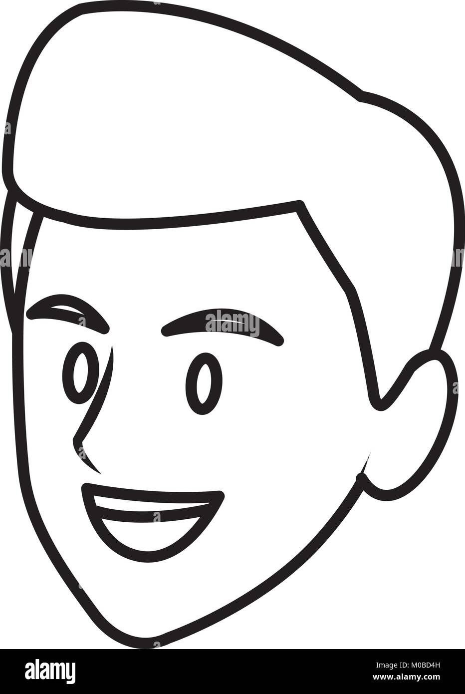 Young man face cartoon Stock Vector Image & Art - Alamy