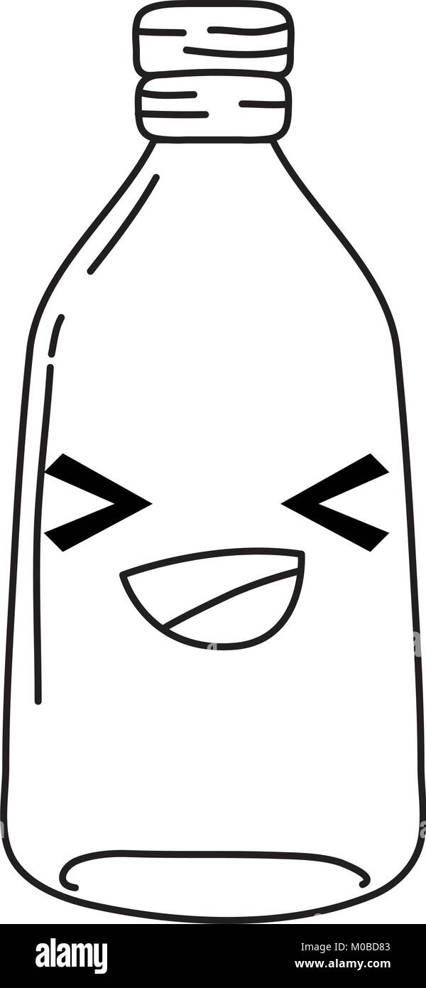 line happy mason glass kawaii cartoon Stock Vector Image & Art - Alamy