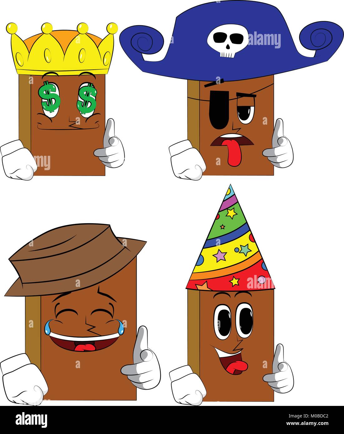 Books pointing at the viewer with his hand. Cartoon book collection ...