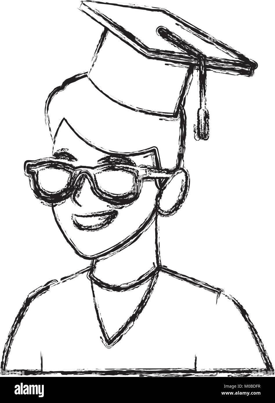 Student man with graduation hat Stock Vector Image & Art - Alamy