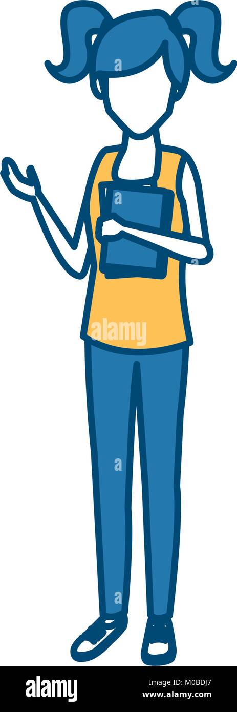 Young woman student cartoon Stock Vector Image & Art - Alamy