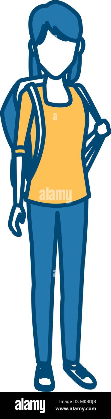 Young woman student cartoon Stock Vector Image & Art - Alamy