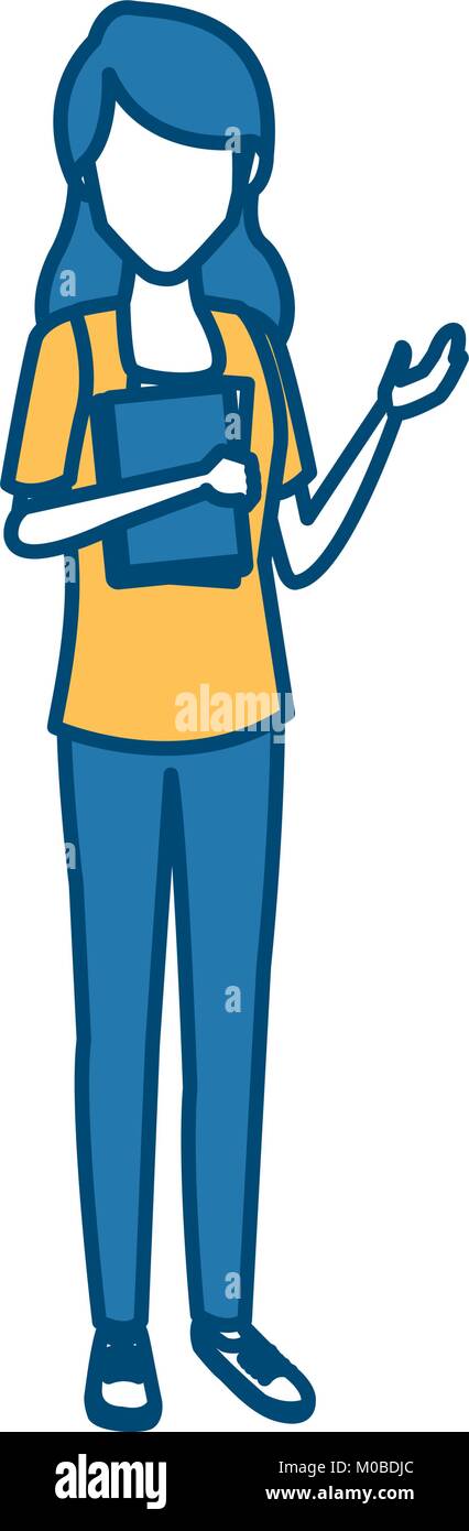 Young woman student cartoon Stock Vector Image & Art - Alamy