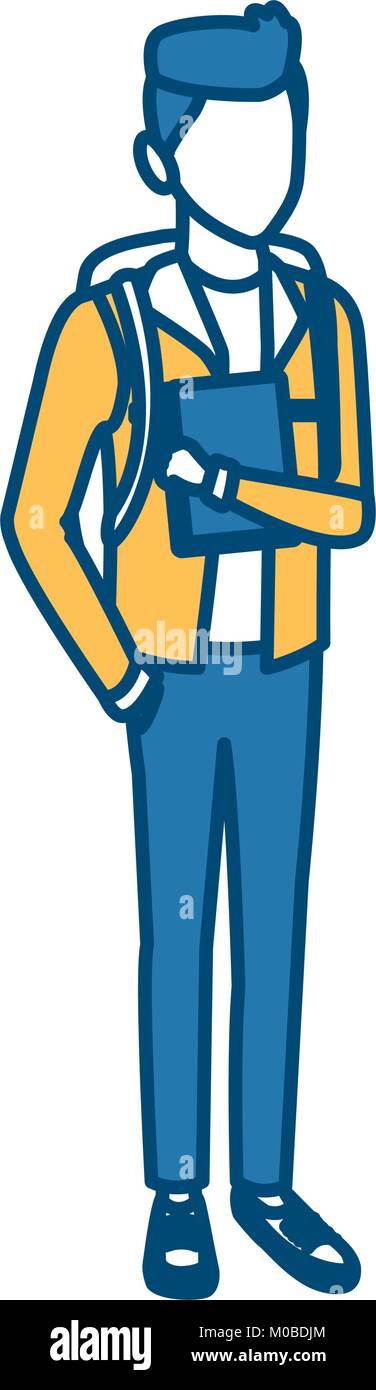 Young man student cartoon Stock Vector Image & Art - Alamy