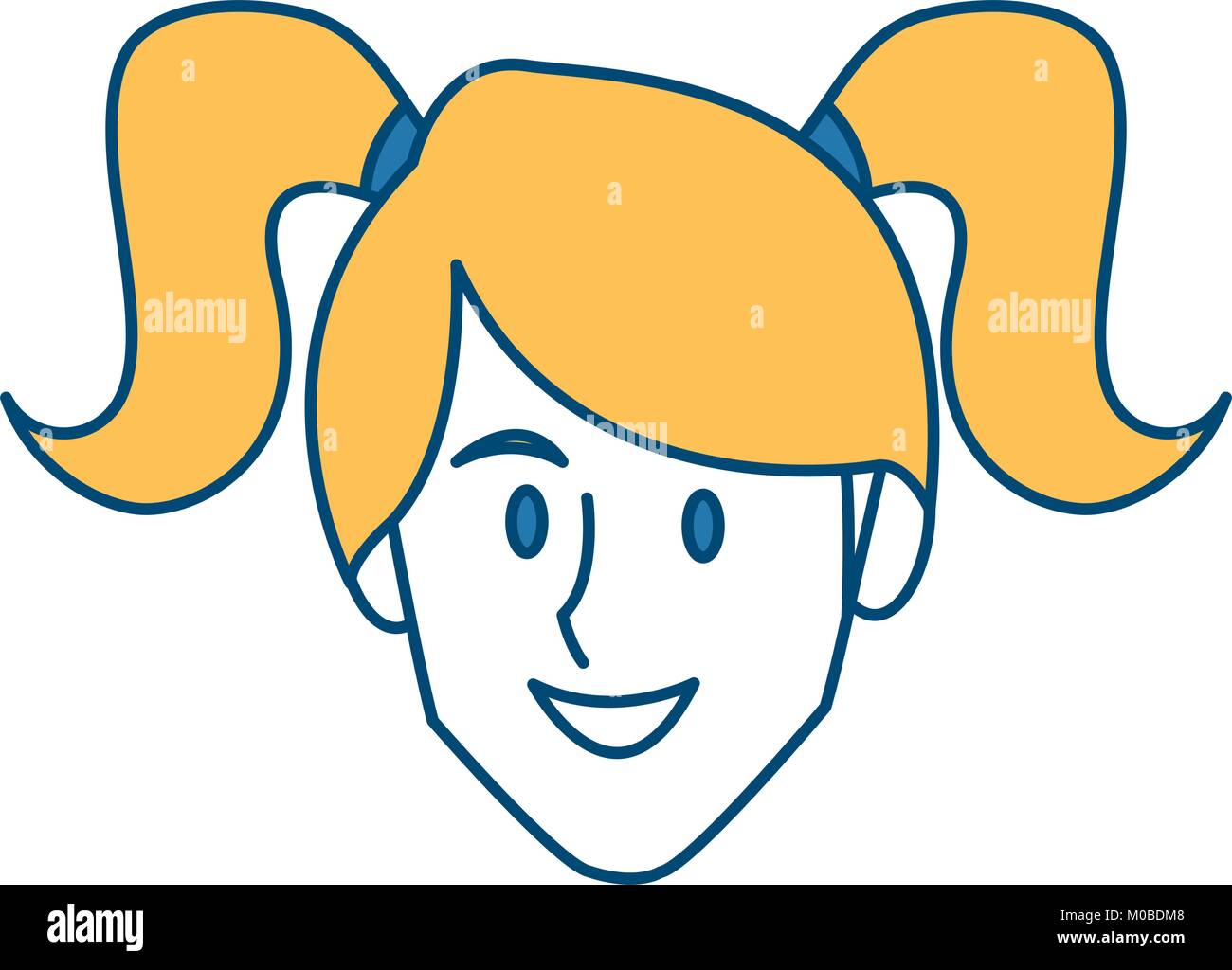 Woman face smiling cartoon Stock Vector Image & Art - Alamy